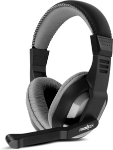 Frontech HF-3447 Multimedia Headphones with Mic 40mm Drivers for ...