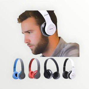 AIZINA Foldable Over-Ear Bass Blaster Bass Channel_AG Bluetooth & Wired ...
