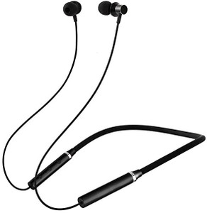 KuteTube Neck band bluetooth super flexiblity with micropdone black ...