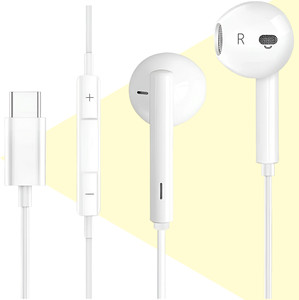 Bxeno Type C Handsfree with Mic for iPhone 16/iPhone 16 Plus/iPhone 16 ...