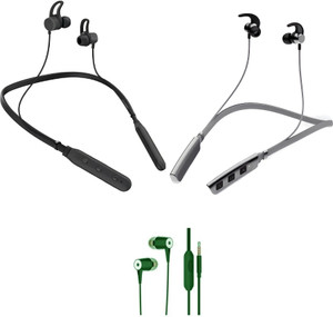 LEVELPLUS Bluetooth Music & Buzz With Sl Cap Neckband Combo 45 Hours ...