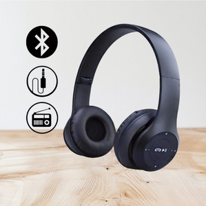 TWS Wireless Over-Ear Headphones with Aux Jack and Pressure-Relieving ...