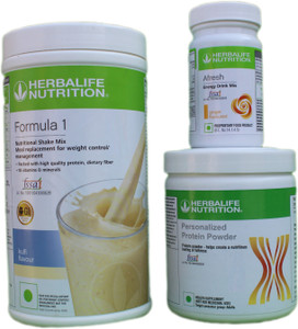 HERBALIFE FORMULA 1 MIX KULFI SHAKE 500G AND PROTEIN POWDER 200G ...