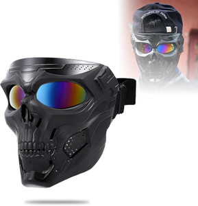 BRXR Skull Mask Full Face Tactical Masks with PC Lens Eye Protection ...
