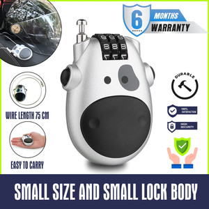 Moto Genius Stainless Steel Combination Lock For Helmet Price in India ...