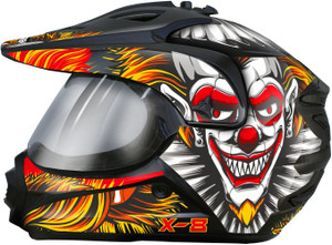 AutoGREEN X-8 CLOWN HELMETS Motorsports Helmet - Buy AutoGREEN X-8 ...