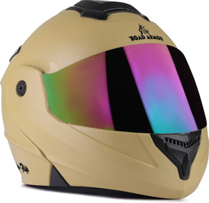 ROAD ARMOR Full Face Clear Visor Helmet, UV Scratch Resistance Helmet ...