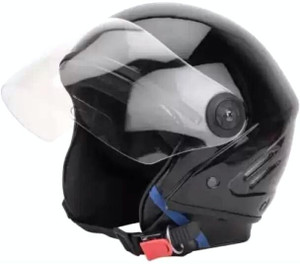 Symmetric _BLACK TRACK HALF FACE HELMAT WITH ISI CERTIFIED ( PROTECT ...