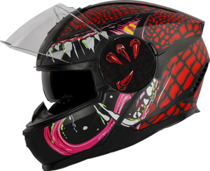 Steelbird Devil ISI Certified Full Face Graphic Helmet for Men with ...