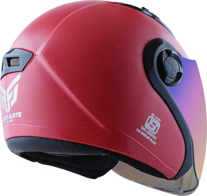 NG Auto Front OPEN FACE Helmet Outer Clear Visor ISI Certified Helmet ...