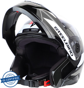 Steelbird SBA-7 Huracan ISI Certified Flip-Up Helmet for Men and Women ...
