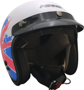 NIKKO N-356 II White England Open Face Motorbike Helmet - Buy NIKKO N ...