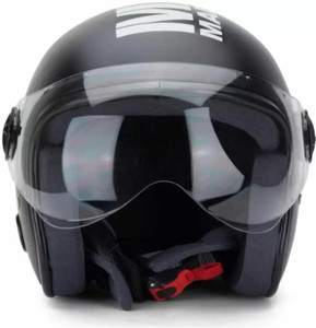 Anjana BULLET ABS ISI OPEN FACE HELMET FOR RE & UNISEX (MATT BLACK ...