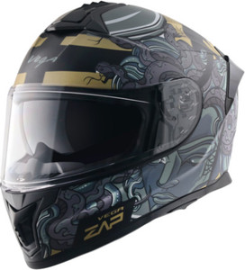 VEGA Zap Medusa Dual Visor Full FAce Large Motorbike Helmet - Buy VEGA ...