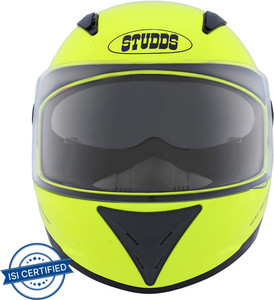 STUDDS SHIFTER FULL FACE - FLUROSCENT YELLOW - XL Motorbike Helmet ...