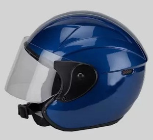 LUCOUS BLUE NANO HALF FACE MOTORBIKE HELMET Motorbike Helmet - Buy ...