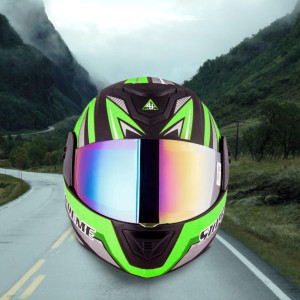 4U SUPREME D3 Full Face ISI Marked High Material with Unbreakable Visor ...