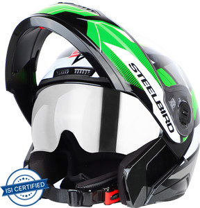 Steelbird SBA-7 Huracan ISI Certified Flip-Up Helmet for Men and Women ...
