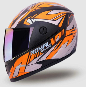 Racing-1 Kaiser Royal Deluxe with Rainbow Visor ABS Material Unisex ...