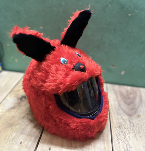 SRPHERE SR-CP-BLACK EAR RED RABBIT HELMET BUNNY COVER Motorbike Helmet ...