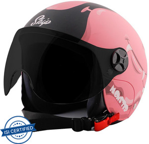 Steelbird Skip Toad Open Face ISI Certified Helmet for Kids Fitted with ...