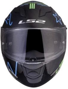 LS2 FF320 STREAM EVO NEON BLACK FLUO GREEN BLUE XL Motorbike Helmet ...