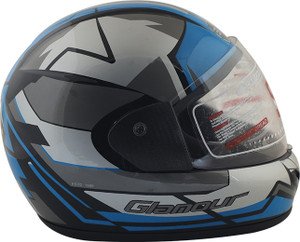 Skylon Glamour G-2 ISI Certified Full Face Helmet with Polycarbonate ...