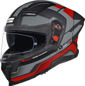 STUDDS Helios Asphalt Full Face ISI and DOT Certified Helmet with Dual ...