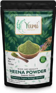 yumi mehandi Natural Herbal Henna Powder For Hair Color, Mehandi for ...