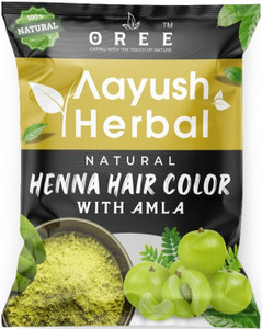 Aayush Herbal Hair Color Henna/Amla Mix Powder 100% Natural For Hair ...