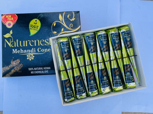 NatureNest Mehendi Cone Henna Temporary Tettoo Mehendi (Pack of 12 Cone ...