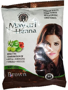 mayuri Henna Natural Brown Color 30GM - Pack of 10 - Price in India ...
