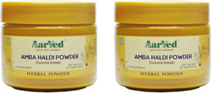 AarVed Amba Haldi Powder (Mango Ginger) Pure Organic Ambe Halad (Pack ...