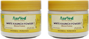 AarVed White Kaunch Powder with L-Dopa (Kaunch/Velvet Bean/Mucuna ...