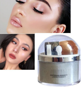Emijun Soft Touch water proof silver loose powder highlighter ...