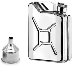 Brunzo Jerry Can Design Shaped Black Color Hip Flask With 1 Funnel ...