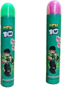 Bellazy Holi BEN-10 Colour Snow Spray Combo Green & Pink Combo of 2 ...