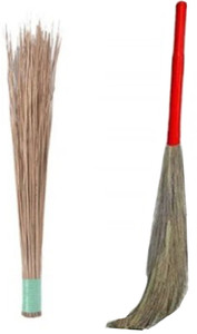 SWACHH BHARAT Phool Jhadu +Seek Jhadu combo Plastic Wet and Dry Brush ...