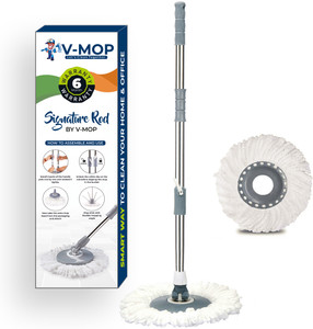 V-MOP Rod Classic Grey Mop Stick- India's Biggest Rod Set -Easy to fit ...