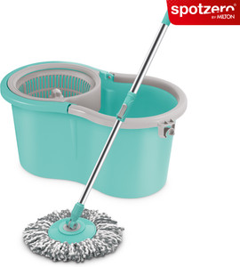 Spotzero by Milton Ace Spin Mop Floor Cleaning Mop with Bucket & 360 ...
