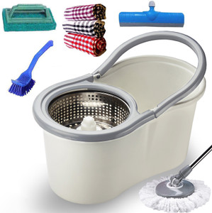 V-MOP Premium Classic Magic Spin Bucket Mop Set (( 6 Months Warranty on ...