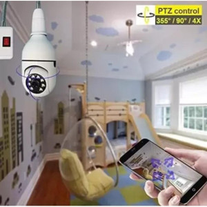 PERAMISYM Spy Bulb Camera CCTV WiFi Camera Motion Sensor LED Light ...