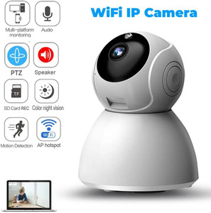SIOVS Wi-Fi 1080p Pan/Tilt Motion Alert, 2-Way Talk & Night Vision ...