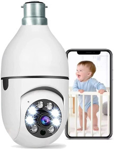 TP PLUS Wi-Fi CCTV Cam 1080p Wireless PTZ Bulb Shape V380 Pro | Indoor ...