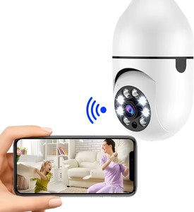 kanyansh 1080p PTZ Bulb Shape|360°Home Security Camera Night Vision ...