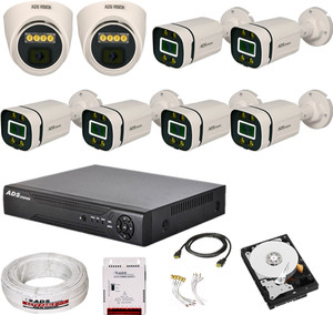 ADS VISION 5MP HD DVR H265+ 5MP 6B/2D COLORVU NIGHT VISION+MIC CAMERA ...