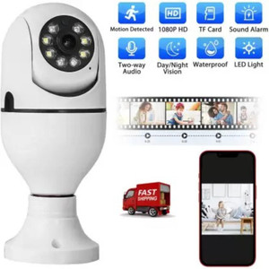 PERAMISYM Bulb Shape PTZ V380 Pro | Indoor 360° Spy Camera cctv wifi ...