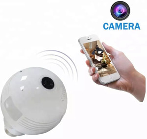 PKST Wi-Fi Full Ultra HD 1080P Led Bulb with Holder Smart Security IP ...