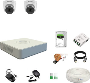 Clocite HIKVISION 5MP 2 Dome Cameras (Audio Recording) + 4CH 3K/5MP DVR ...