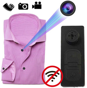 Point Zero Spy Shirt Button Camera, For Security 720p 32 GB Support ...